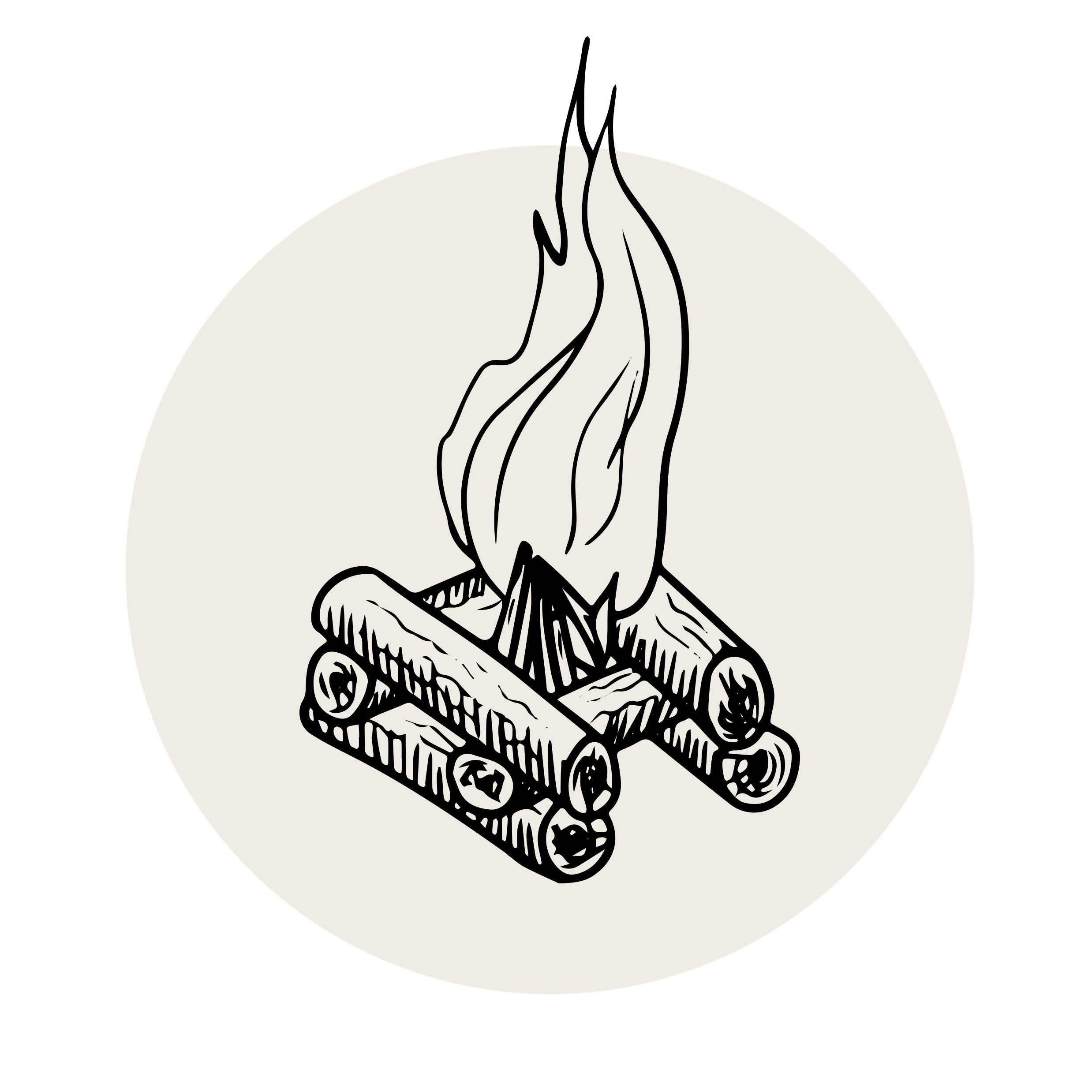 Guļbūves veida ugunskurs - Vairāk saldu dienu